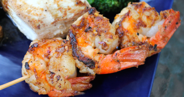 Halibut with Mushroom Wine Sauce ~ and bonus shrimp appetizer - Happy ...