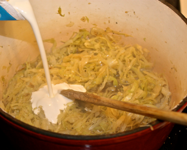 Irish Meatloaf with Creamed Cabbage - Happy Belly Foodie
